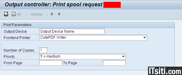 Name of Frontend Printer not Found, using Default Printer